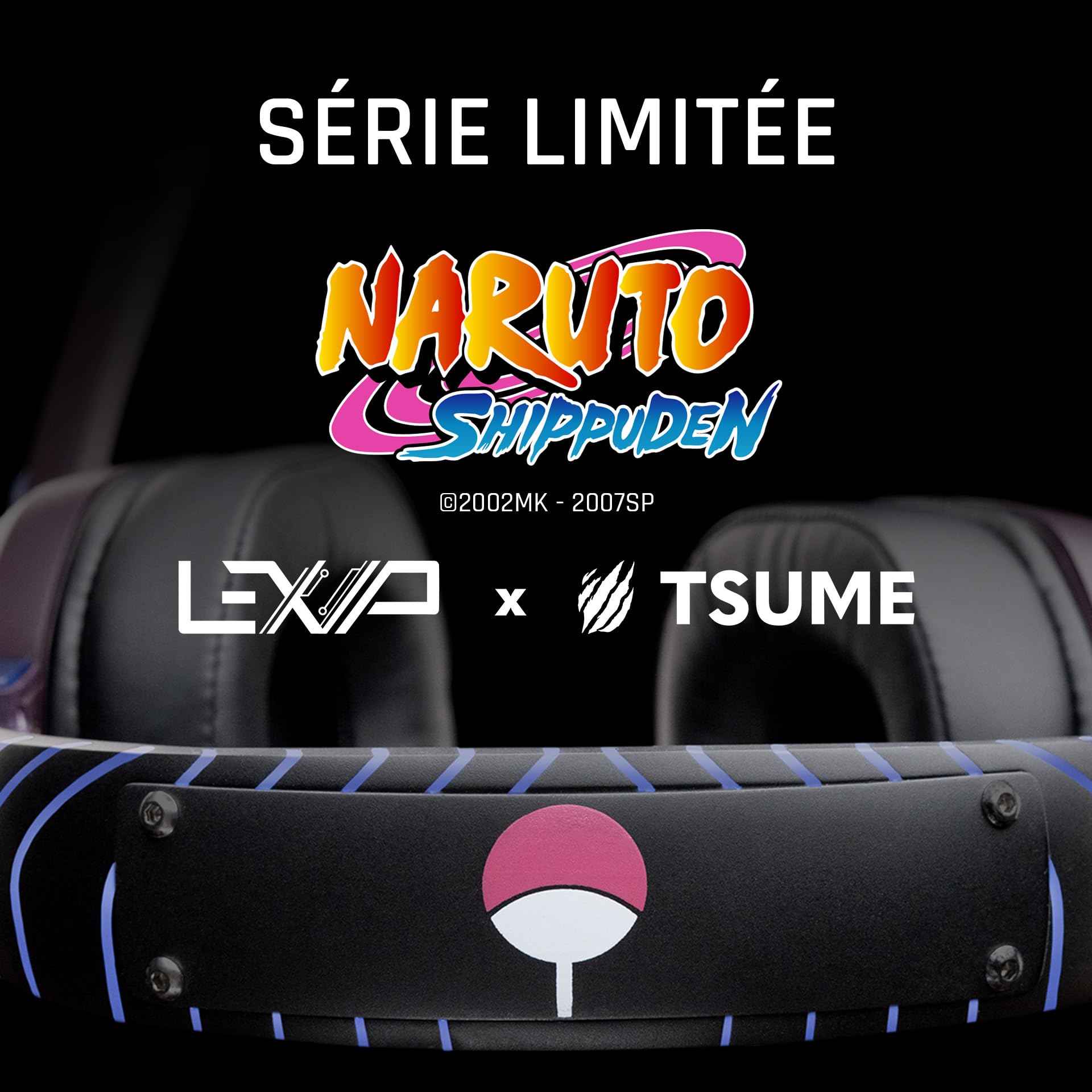 LEXIP Casque Gamer sans fil Bluetooth Tsume Naruto Shippuden Madara ...