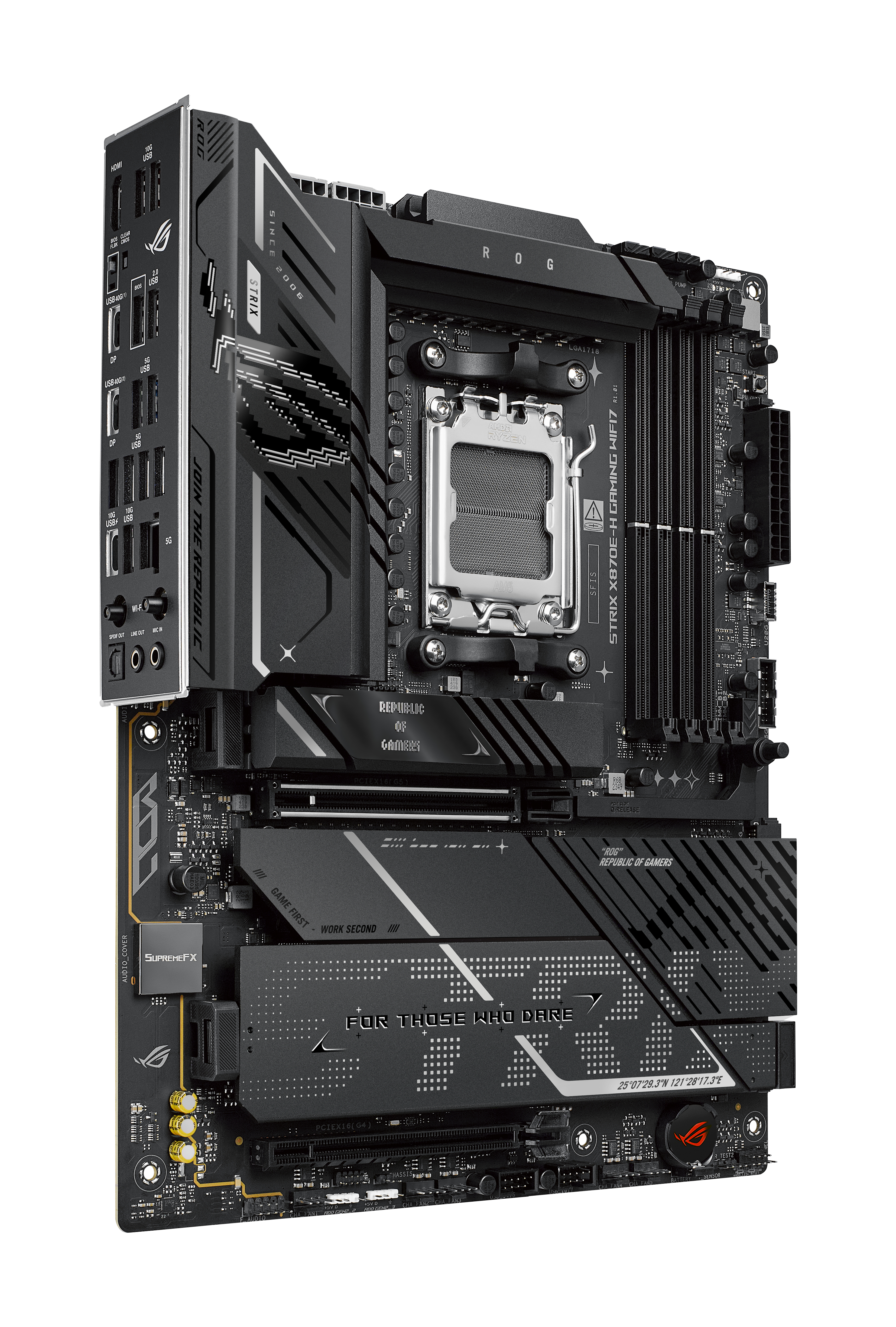 ASUS ROG STRIX X870E-H GAMING WIFI7 ATX AM5 DDR5 Motherboard 2xUSB4 1xHDMI